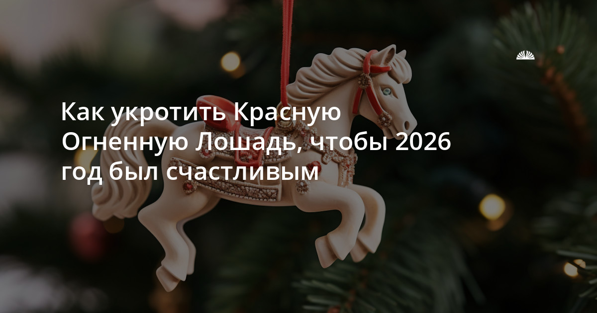 Как укротить Красную Лошадь, чтобы 2026 год был счастливым